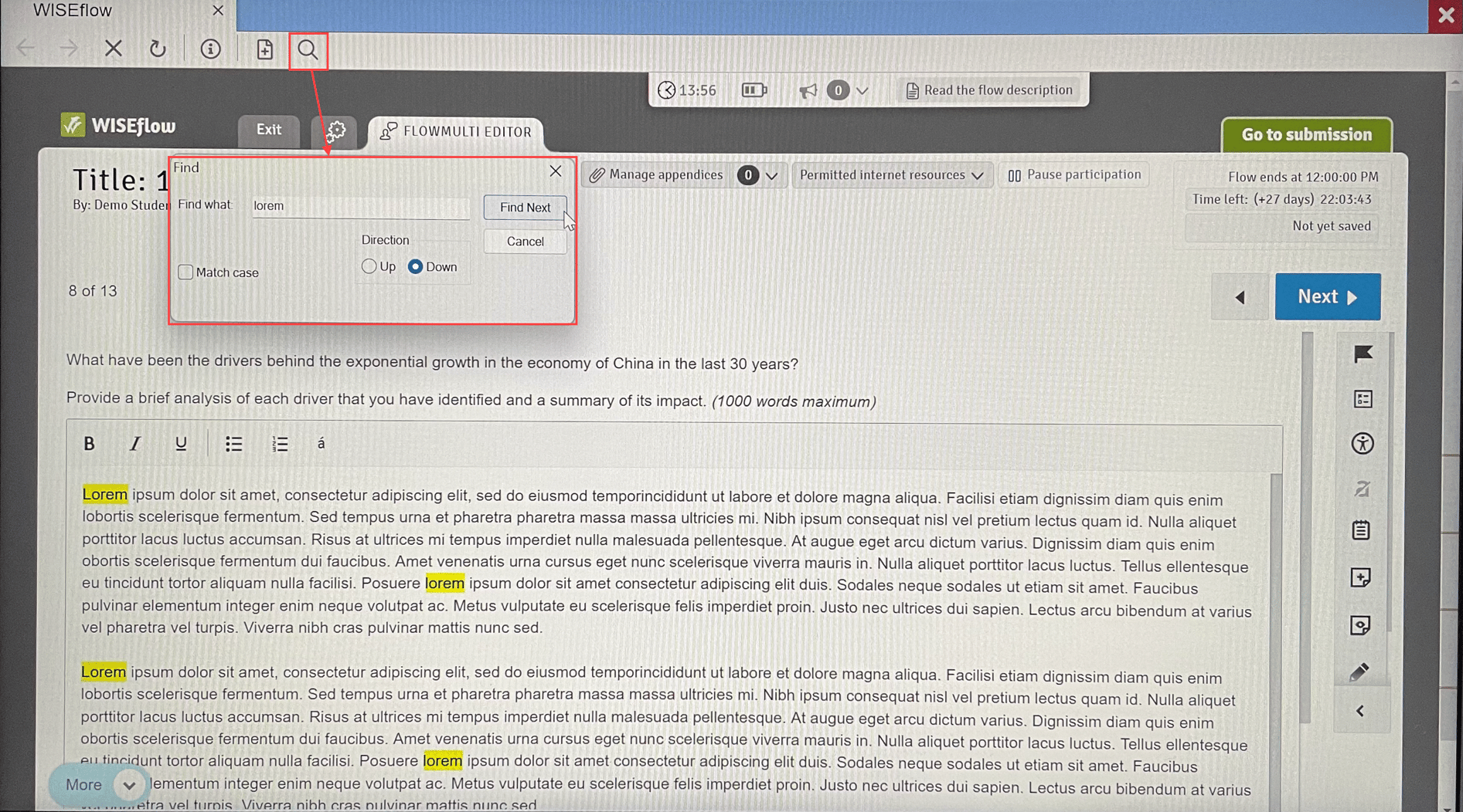 WISEflow Lockdown Browser - Tools and Features