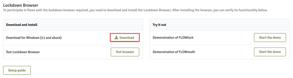 WISEflow Lockdown Browser - Installation and Testing