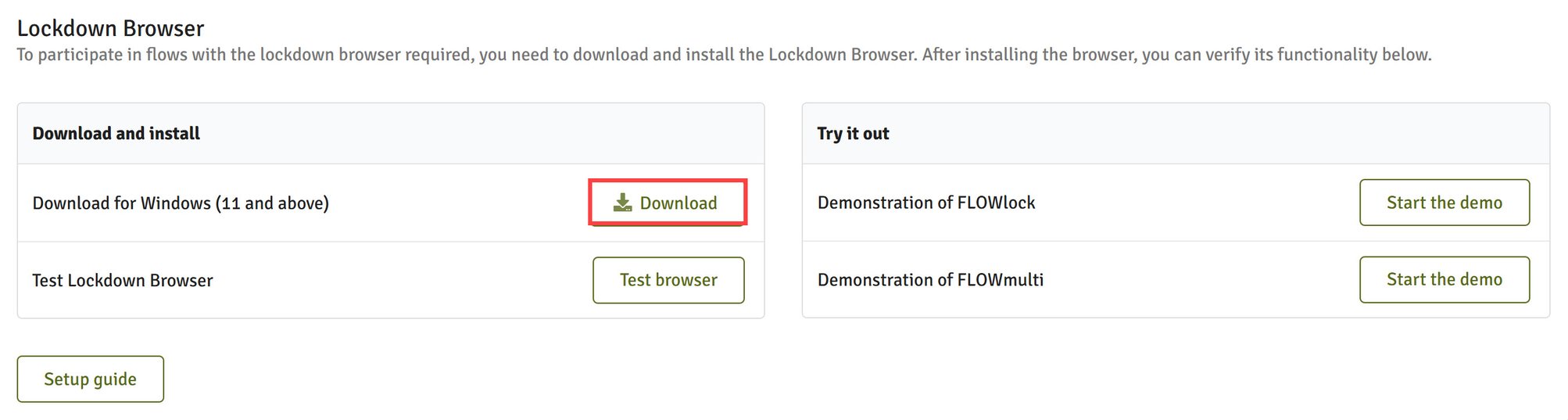 WISEflow Lockdown Browser - Installation and Testing